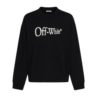Off-white Homme, Sweatshirts et sweats &agrave; capuche, Noir, Taille: S Run Arrow Skate Crewneck