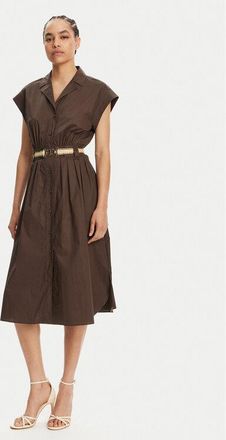 Twin-Set Hemdkleid 251TT2102 Braun Loose Fit