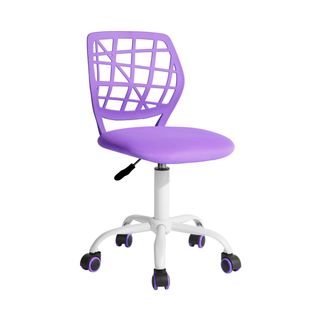 Furniture R Esszimmer-Drehst&uuml;hle, 1PC K&uuml;chenstuhl, gepolsterter Stuhl, Drehstuhl, bequemer Stuhl mit R&auml;dern, R&uuml;ckenlehne, armloser Stuhl f&uuml;r Esszimmer, Wohnzimmer