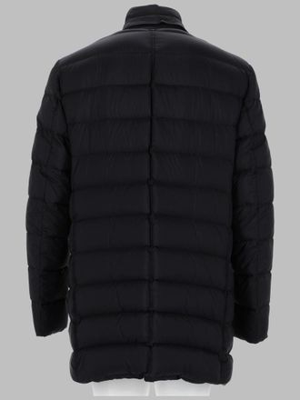 Herno Quilted Polyamide Coat - Black