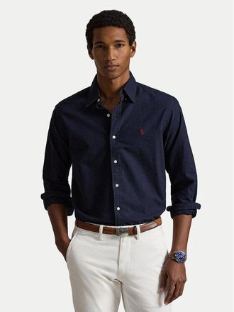 Polo Ralph Lauren Hemd Bsr 710723610 Dunkelblau Slim Fit