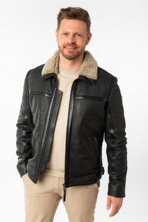 Mauritius Lederjacke MMAlasko mit Umlegekragen