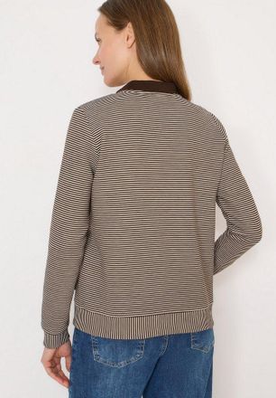 Cecil Sweatjacke mit Ottomanstruktur