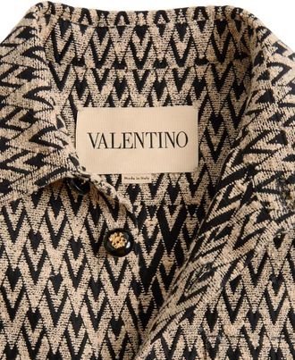 Valentino Garavani Hemdjacke mit Knopfverschluss - Nude