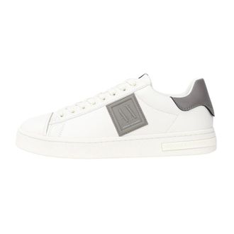 A|X Armani Exchange Homme, Chaussures, Blanc, Taille: 39 EU Baskets &Eacute;l&eacute;gantes en Cuir Tortora Printemps/&Eacute;t&eacute;