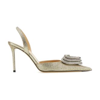 Mach & Mach Mach & Mach, Femme, Chaussures, Gris, Taille: 38 1/2 EU Escarpins en Tissu Platinum