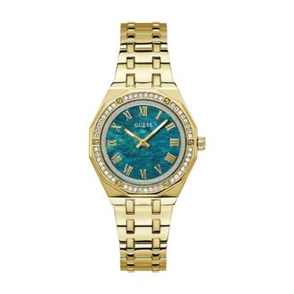 Guess Femme, Accessoires, Jaune, Taille: ONE Size &Eacute;l&eacute;gante Montre Dames Or Desire