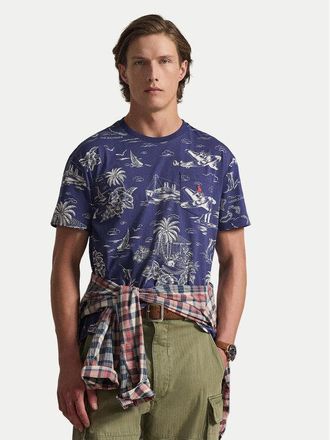 Polo Ralph Lauren T-Shirt 710B16619001 Dunkelblau Slim Fit