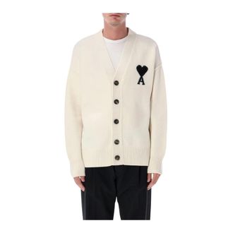 Ami Buttoned Cardigan - - Knitwear - Herren - Beige - XL
