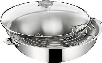 Lagostina Wok 30cm Avec Couvercle En Verre - 12138042230