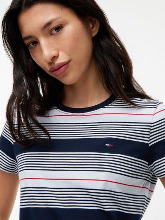 Tommy Jeans Rundhalsshirt TJW REG ESS JERSEY SS TEE EXT Baumwolle