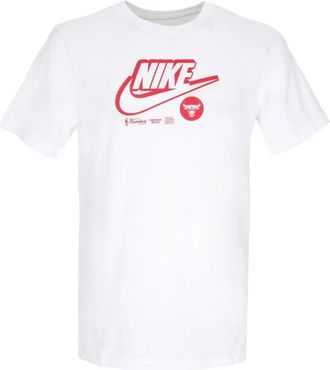 Nike Chicago Bulls Logo T-Shirt Wei&szlig; - - Sport - Herren - Wei&szlig; - S
