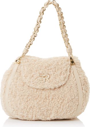 Ermanno Scervino Unisex Adulto VEDA FUR SMALL Shoulder Bag, White