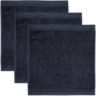 M&ouml;ve Superwuschel Seiftuch 30 x 30 cm aus 100% Baumwolle, dark grey 3er Set