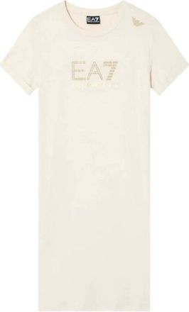 Emporio Armani Emporio Armani Ea7, Femme, Robes, Beige, Taille: 40 FR Evolution Dress