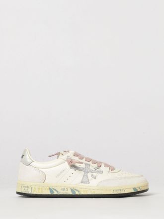 Premiata Bskt Clad Low-Top-Sneaker aus Kalbsleder mit perforierter Zehenkappe