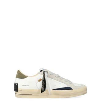 Crime London Homme, Chaussures, Blanc, Taille: 44 EU Sk8 Deluxe Baskets