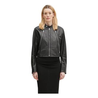 Maison Margiela Leather Jackets - - Jackets - Damen - Schwarzk - L