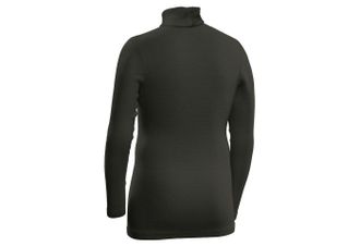 Hermko Longsleeve langarm Rolli, Merinowolle Herren langarm Shirt mit Rollkragen aus Merinowolle/Tencel