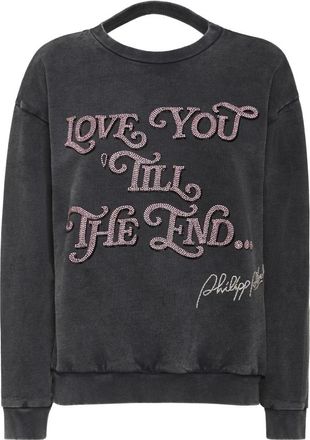 Philipp Plein Sweatshirt Ls Love - - Sweatshirts & Hoodies - Damen - Schwarzk - L