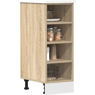 vidaXL Vidaxl - Armoire basse ch&ecirc;ne sonoma 30x44,5x81,5 cm bois ding&eacute;nierie