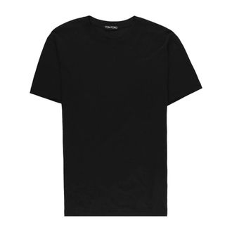 Tom Ford Homme, Tops, Noir, Taille: L T-shirt &agrave; col rond