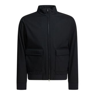 Herno 3 Layers Wool Storm Bomberjacke - - Jackets - Herren - Schwarzk - L