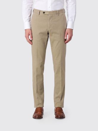 Pantaloni Torino Pantalon chino slim fit en coton et cachemire avec fermeture d&eacute;centr&eacute;e