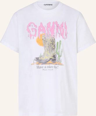 Ganni T-Shirt weiss