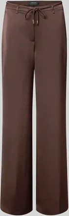Marc Cain Schimmernde Wide Fit Hose mit Bindeg&uuml;rtel