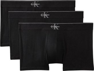 Calvin Klein Homme, Sous-v&ecirc;tements, Noir, Taille: XL Graphic Monogram Cotton Stretch 3-Pack Trunk