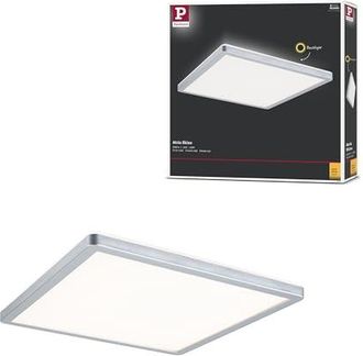 Paulmann 70994 LED Panel Atria Shine 293x293mm eckig incl. 1x16 W Warmwei&szlig; Chrom matt Lichtpanel Kunststoff Deckenpanel 3000 K
