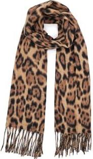 Queen Helena SC02 Écharpe chaude douce enveloppante léopard dhiver légère col rond châle femme, marron, Taille unique