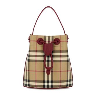 Burberry Mini Check Bucket Bag - - Bags - Damen - Mehrfarbig - ONE SIZE