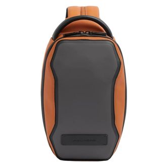 Piquadro Sac bandouli&egrave;re imperm&eacute;able caoutchout&eacute; pour iPad mini - Homme - Sacs - Orange - Taille: ONE Size