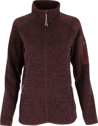 McKinley Cardigan MCKINLEY Da.-Unterjacke Skeena wms, Damen, Gr. 38, braun (melange, rot), Fleece, Obermaterial: 100% Polyester, normal, hoch geschlossener Aus