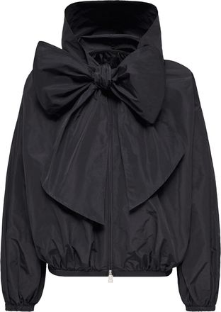 Moncler Moncler Pecher Taffeta Hooded Jacket, Women, Blue, Size: 00