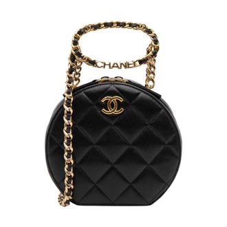 Chanel Pre-owned Round Quilted Leather Bag - - Pre-owned - Damen - Schwarzk - ONE SIZE