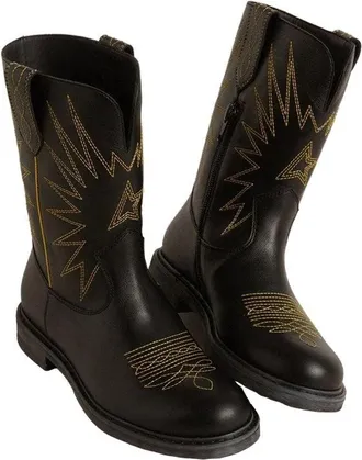 Golden Goose Wish Star Biker Boots - Black