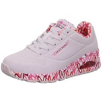Skechers Uno-Loving Love 155506-WRPK, Womens Sneakers, White, 37,5 EU