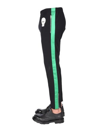 Alexander McQueen Embroidered Skull Jogging Pants - Black