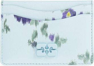 Ganni Femme, Accessoires, Bleu, Taille: ONE Size Porte-cartes &agrave; motif floral
