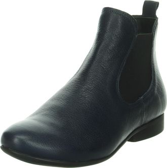 Think Damen GUAD2 chromfrei gegerbte nachhaltige Stiefelette, NAVY 8150