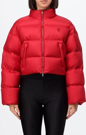 Gucci Gesteppte Cropped-Jacke aus Polyester mit hohem Kragen und Rei&szlig;verschluss