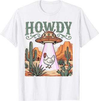 Image UFO Howdy Desert Chicken T-Shirt