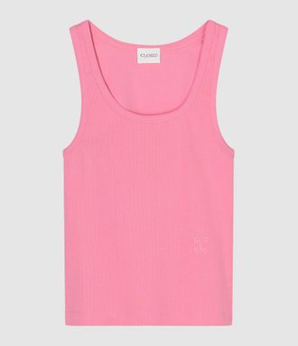 Closed Top Tank Peony Pink