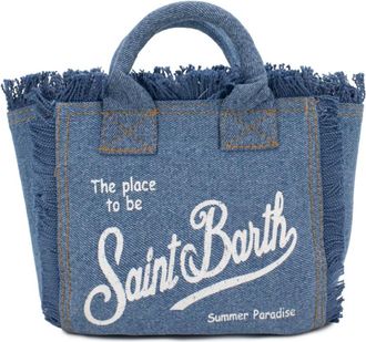 MC2 Saint Barth Femme, Sacs, Bleu, Taille: ONE Size Mini Sac Vanity en Toile
