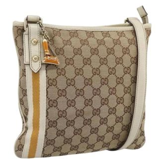 Gucci Sac bandouli&egrave;re GG Canvas Pre-owned - Femme - Pre-owned - Beige - Taille: ONE Size