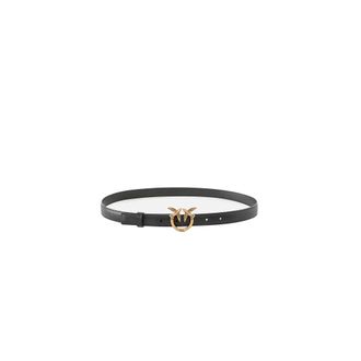 Pinko Pinko, Femme, Accessoires, Noir, Taille: L Love Berry H2 Belt Low Vitello Seta