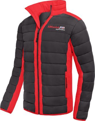 Nebulus Herren Jacke FIGHT, warme Outdoorjacke, praktische & vielseitige &Uuml;bergangs- & Winterjacke, schwarz-rot - XXL